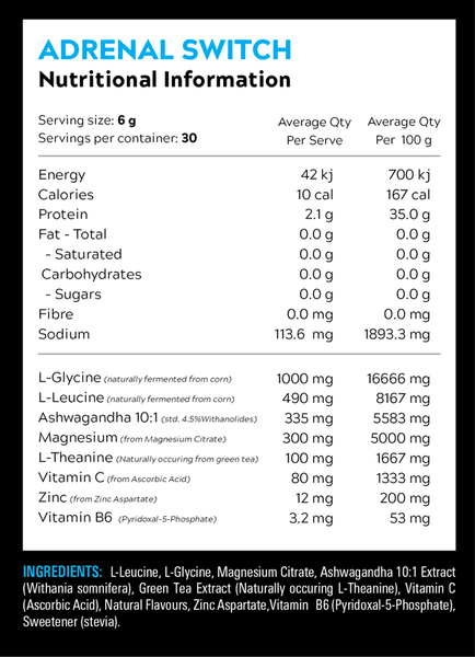 Adrenal Switch 60serve – Adrenaline HQ